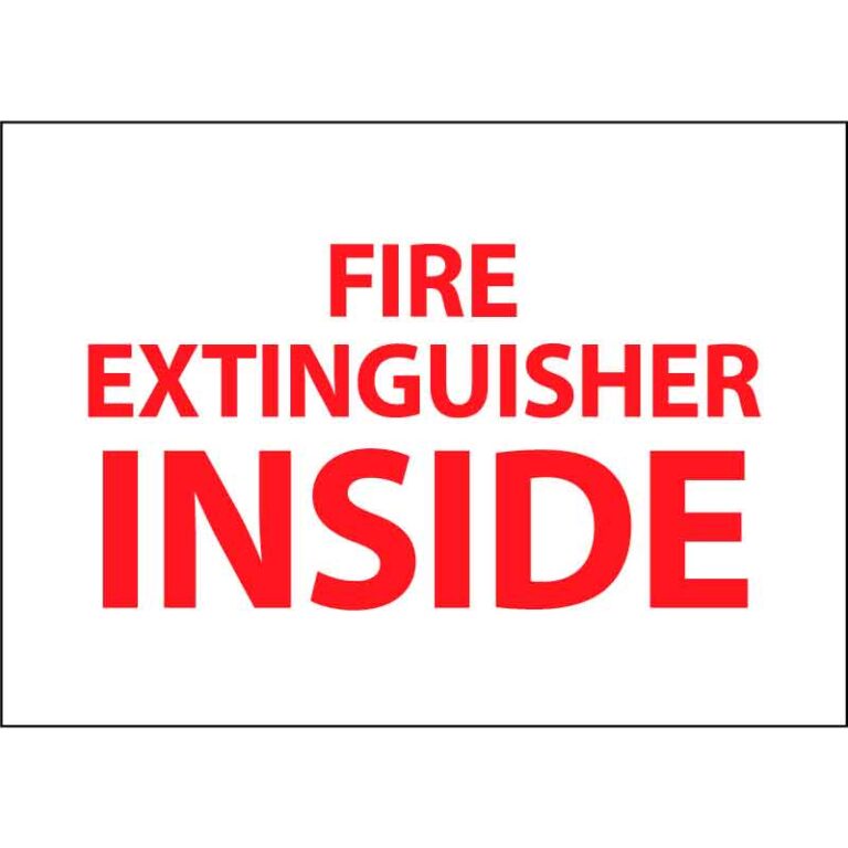 Fire Extinguisher Inside - Visual Workplace, Inc.