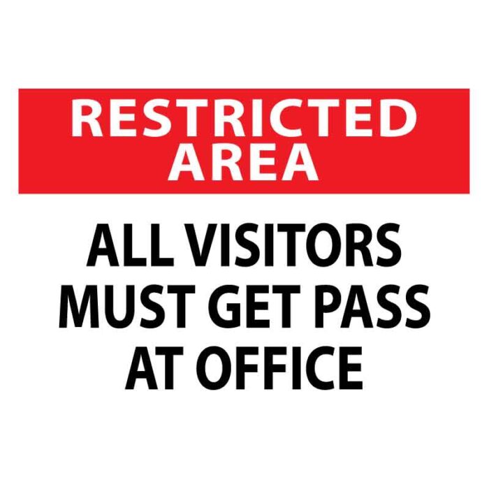 Floor Decal 20"x14" - Warning - Do Not Enter - Visual Workplace, Inc.