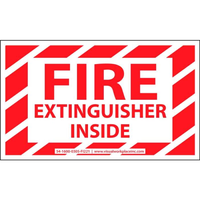 Fire Safety Labels - Visual Workplace, Inc.