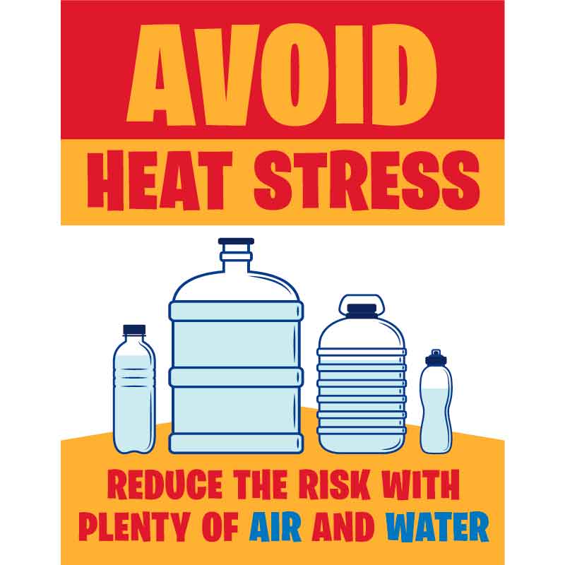 Safety Poster Heat Stress Injuries Visual Workplace 54 Off