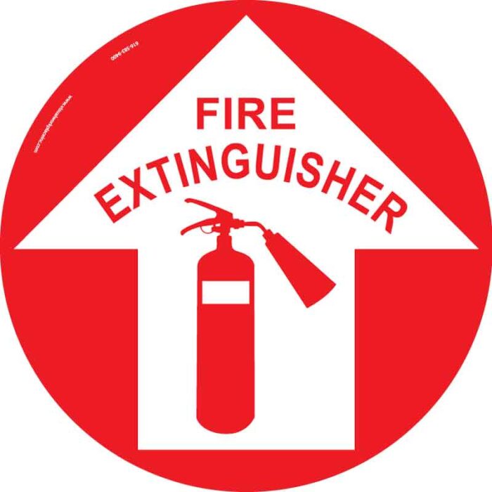 Floor Decal Round: Fire Extinguisher - Visual Workplace, Inc.